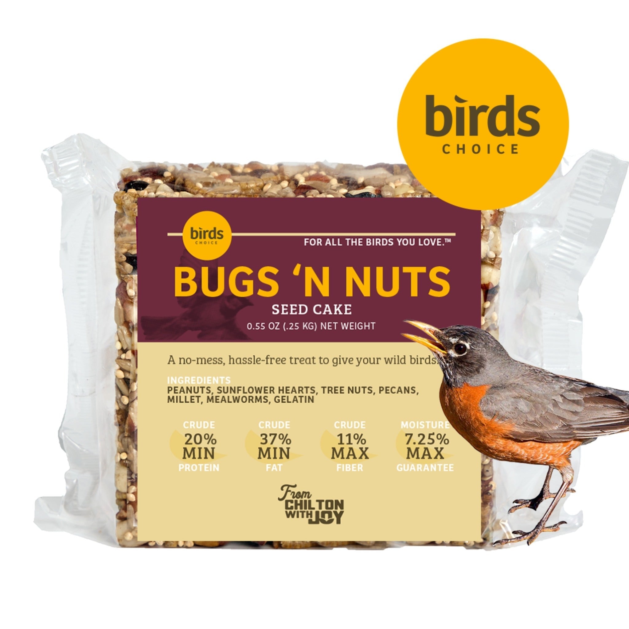 Bugs & Nuts Seed Cake – Backyard Nature Products