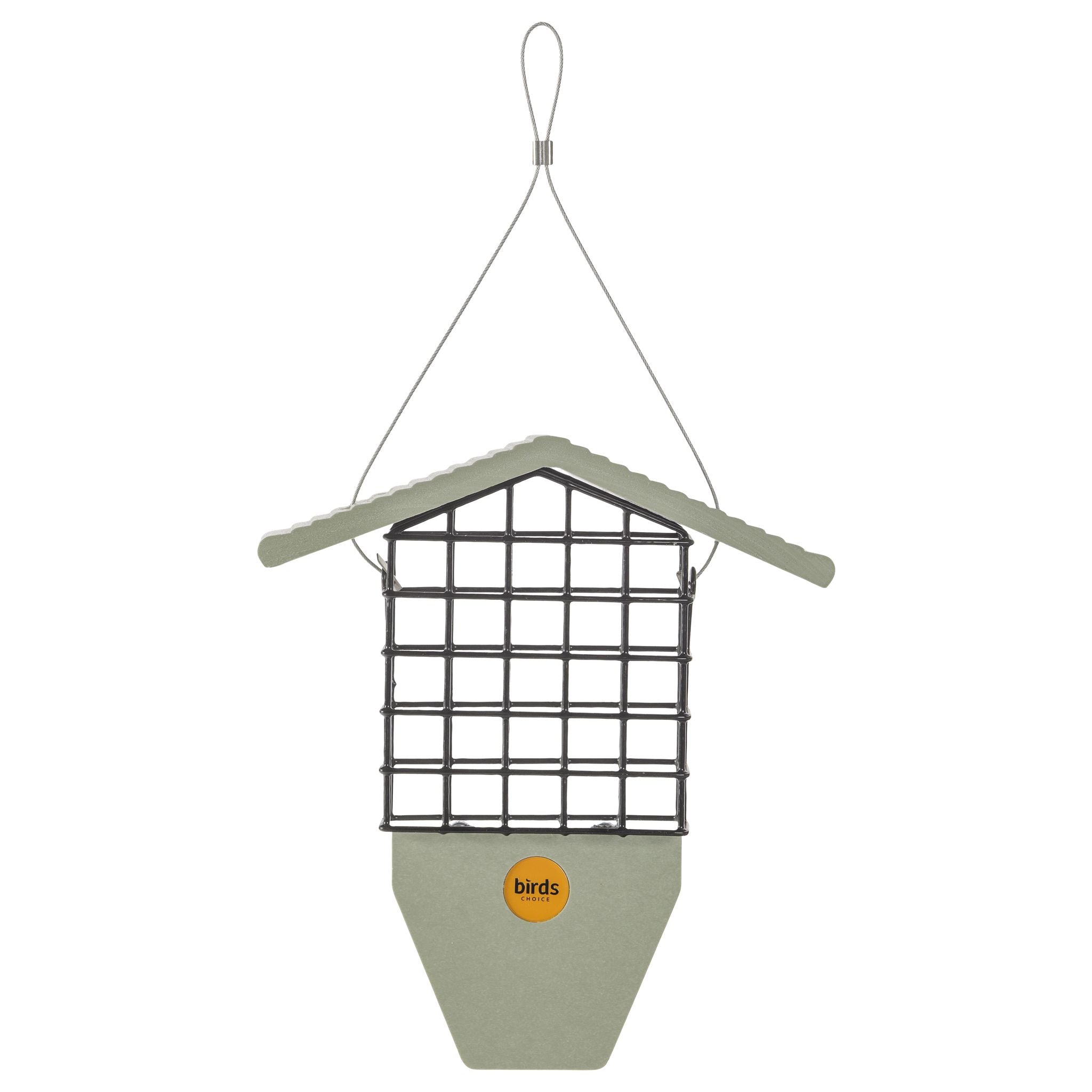 Suet Feeder with Tail Prop for Single Cake in Green Recycled Plastic ...